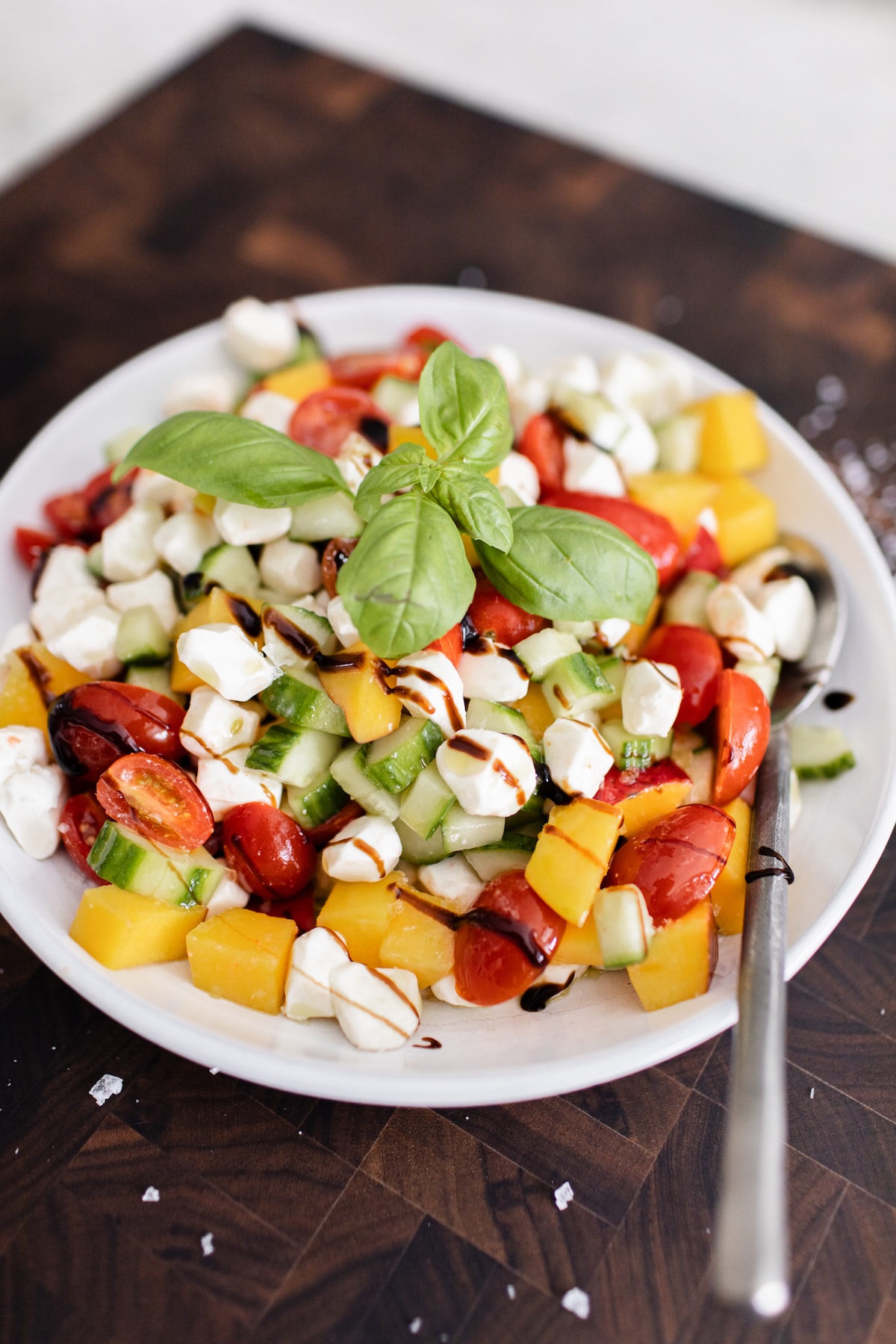 Peach Caprese Salad - Italy In Your Kitchen